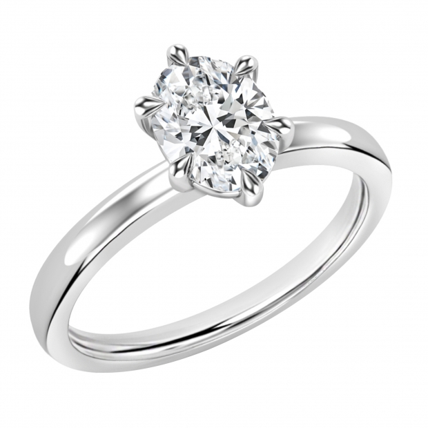 Silver cubic zirconia solitaire ring store