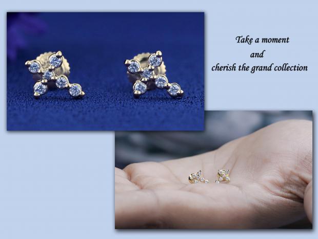 6 stone diamond earrings store