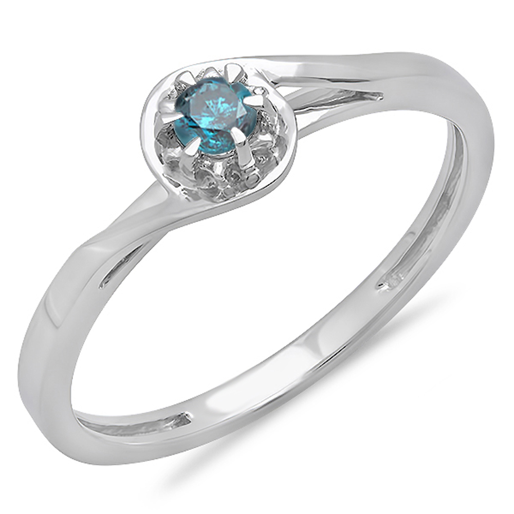 Beautiful Blue Promise Rings